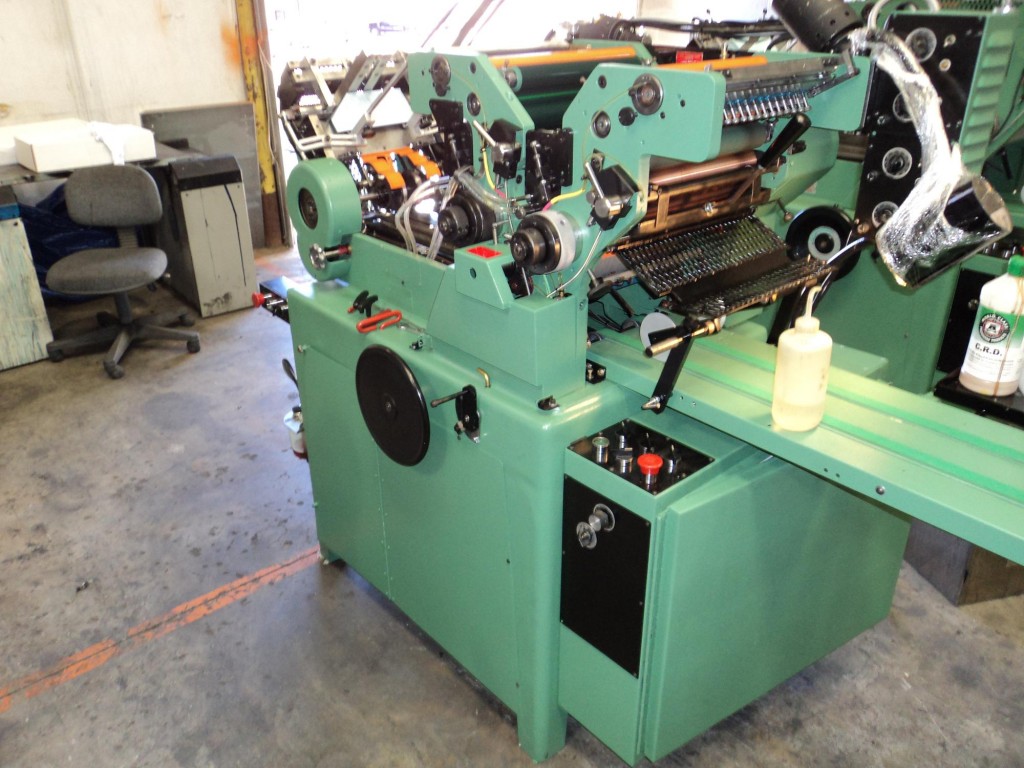 HALM JET PRESS model JP-TWOD-P 2 color perf REBUILT september 2010 ...