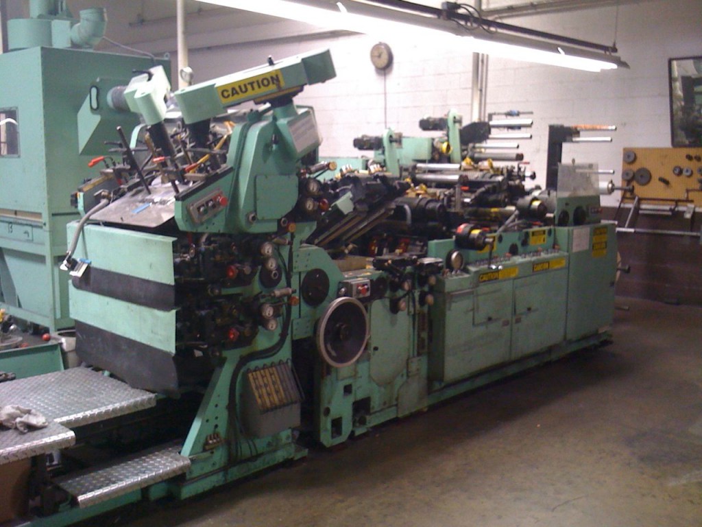 1980 FL SMITHE RA800 blank fed envelope making machine with window unit ...