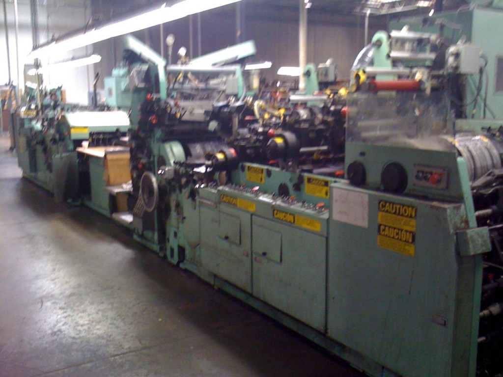 1980 FL SMITHE RA800 blank fed envelope making machine with window unit ...